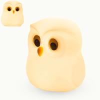 Quality 3W Owl Nursing Sleeping Night Light Bedside Lamp Touch Stepless Dimming for sale