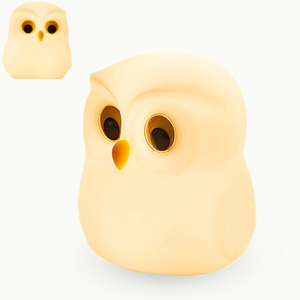 Quality 3W Owl Nursing Sleeping Night Light Bedside Lamp Touch Stepless Dimming for sale