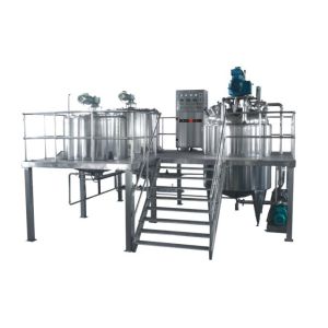Quality 100L Lotion / Cream Vacuum Emulsifying Machine For Homogenizing Mixing for sale