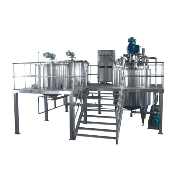 Quality 100L Lotion / Cream Vacuum Emulsifying Machine For Homogenizing Mixing for sale