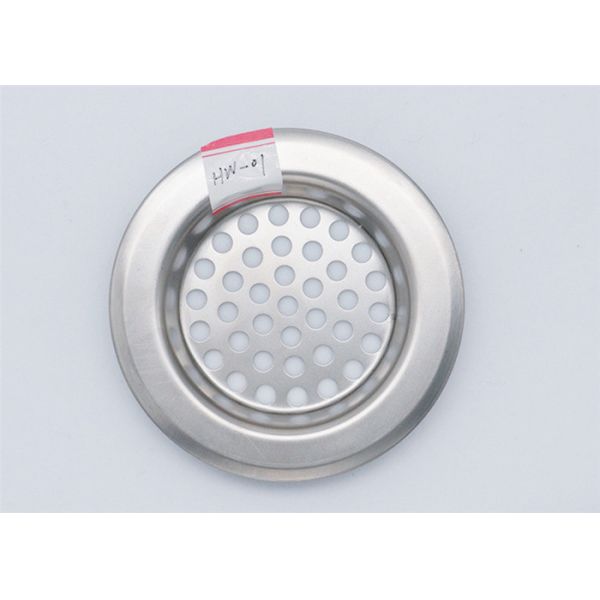 Quality Silver Stainless Steel Sink Strainer Good Filter Effect Corrosion Resistance for sale