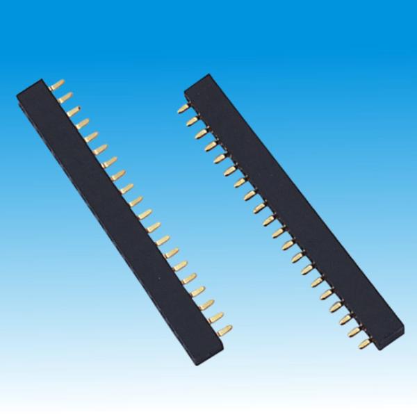 Quality 1.0 mm H 2.0 Single Row Bottom Entry Straight Type Female Header Connector for sale