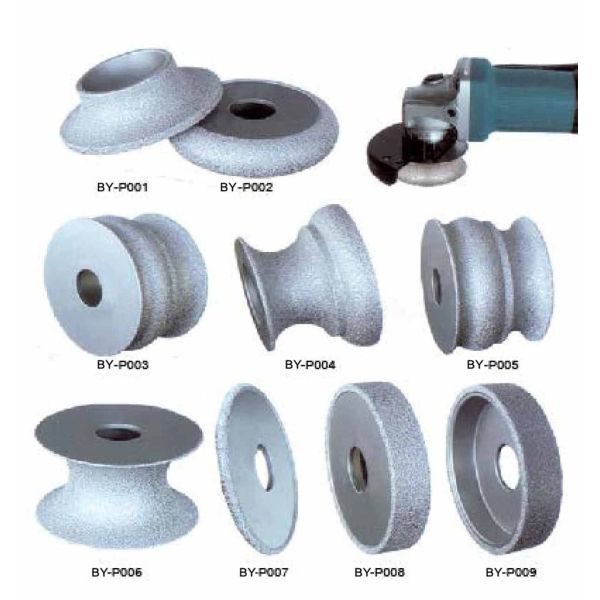 Quality 74mm 4cm Thick Vacuum Brazed Diamond Blade  Electric Grinder Carving Wheel for sale