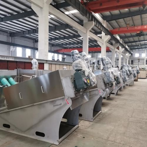 Quality Low Speed Automatic Multi Disc Screw Press Sludge Dewatering Screw Press for sale