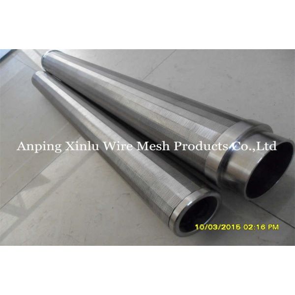 Quality 304L/316L Full Welding Wedge Wire Screen pipe for Harsh Environments for sale