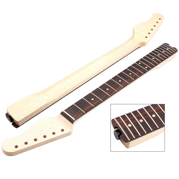 Quality professional 22 Fret Guitar Neck six string bass neck Rosewood Fingerboard Adjustable Truss Rod for sale