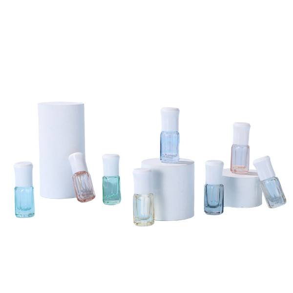 Quality Color Octagonal Small Glass Bottles With Rollerball Compact And Lightweight for sale