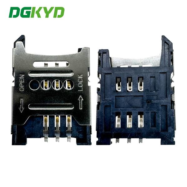 Quality SIM Card Holder -6PIN - Flip Top Telephone Card Holder DGKYDSIM18H6A6A2Y3WSG286 for sale