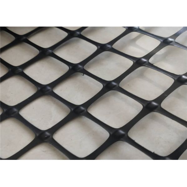 Quality Pavement Base Reinforcement PP 35KN Biaxial Plastic Geogrid for sale