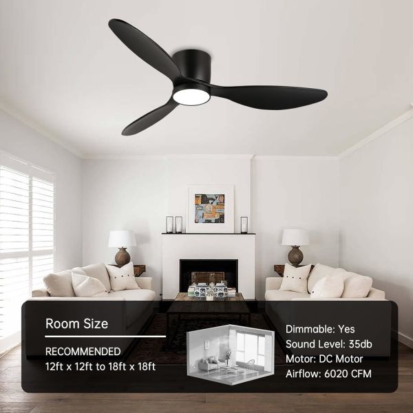Quality White Black Gold 52 Ceiling Fan With Energy Saving Function for sale