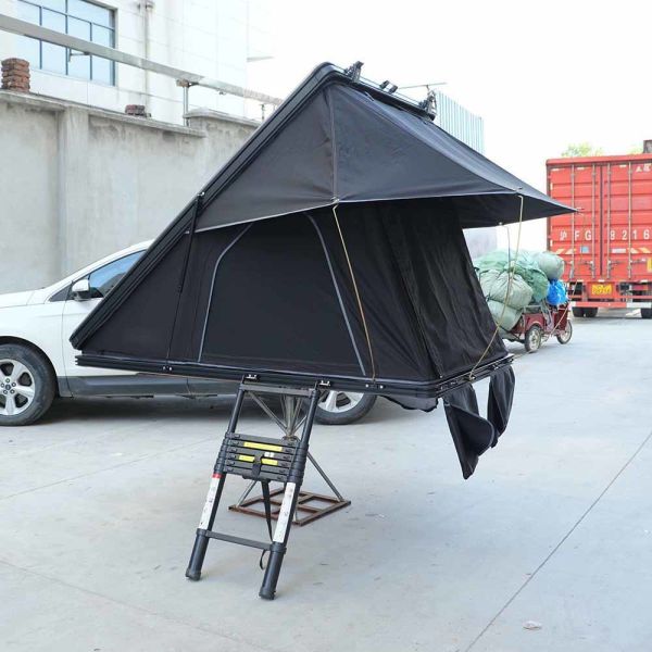 Quality Overland Aluminum Hard Shell Rooftop Tent With 320G Polyester Cotton for sale