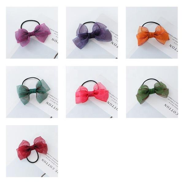 Quality Curtain Knot Occasion Small and Customize Size Organza Ribbon Bow with Handmade for sale