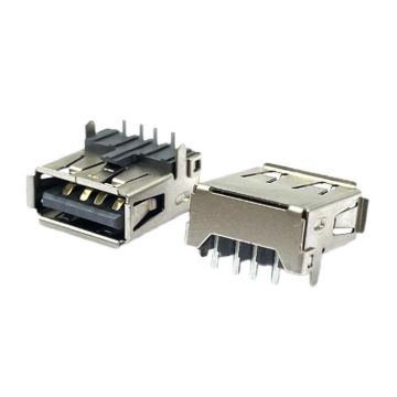 Quality Female DIP Soldering USB Socket Connector pinout USB2.0 4Pin Type A for sale