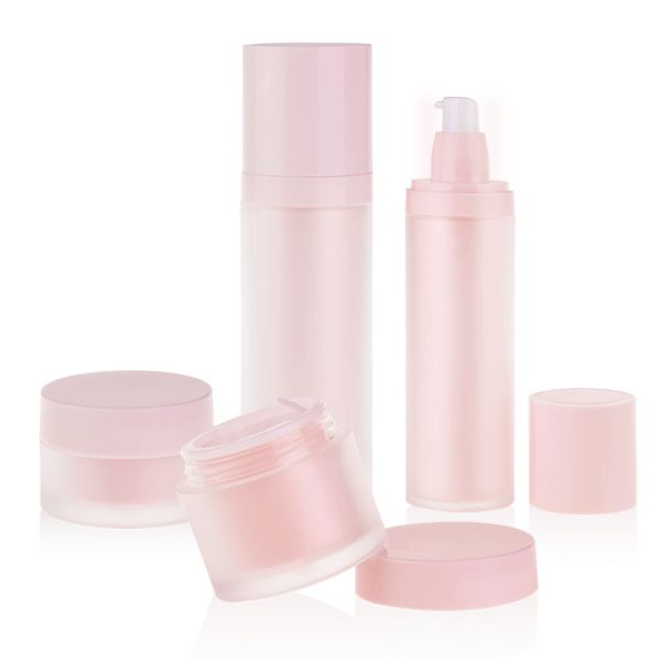 Quality Pink Plastic Cosmetic Containers Lotion Pump 50g 120g TSA for sale