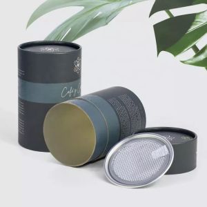 Quality Coffee Collagen Powder Tea Paper Tube Packaging Airtight Peel Off Lid Food Grade for sale