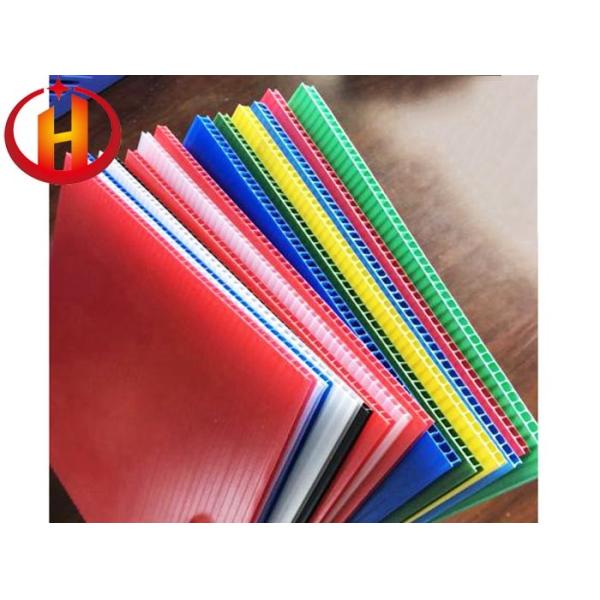 Quality Red Wear Resisting 3mm PP Corrugated Plastic Sheets Fireproof for sale