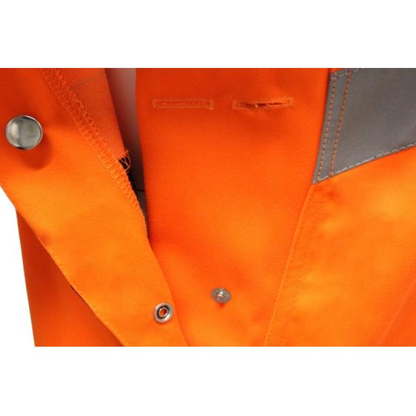 Quality Man 250GSM CVC Reflective Working Bib Overalls With Adjustable Braces Clasps for sale