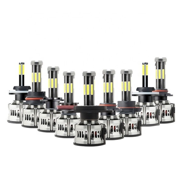 Quality 8 Sides H1 H3 H4 H7 9005 9006 Automotive LED Headlight 6000K 360 Canbus for sale