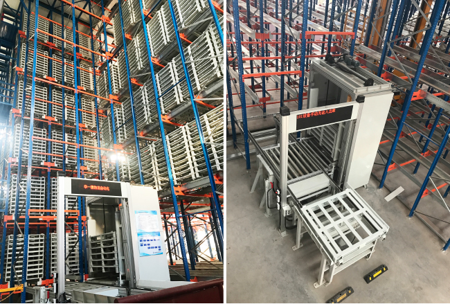 Two Way Radio Shuttle Racking and Stacker Crane Floor Supported SRM Storage And Retrieval Machine ASRS Automatic Storage And Retrieval System