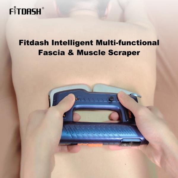 Quality Fitdash EMS Heated Vibrating Muscle Scraper for Body Power Type-C Heated Gua Sha for sale