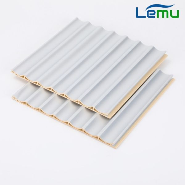 Quality Interior Decorative WPC Wall Panel with Wood Grain Design and Brushed Surface for sale