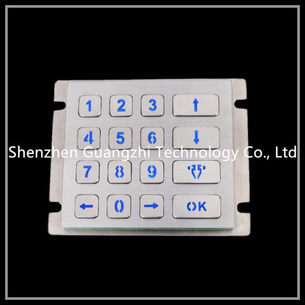 Quality Atm Vandal Proof Keyboard , 4 * 4 Matrix Type Cash Machine Number Pad for sale