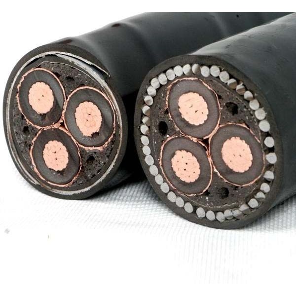 Quality YJV22 35KV 5 Cores High Voltage Cable Armored Steel Hv Electrical Cables Cross linked for sale