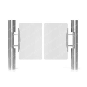 Quality Fitness DC Brushless Swing Turnstiles Barrier 600mm Lane Bar Code Reader Wing for sale
