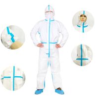 Quality Non Woven Type 4 Polypropylene Disposable Protection Clothing Microporous for sale