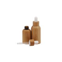 Quality 50ml Bamboo 18 / 410 Essential Oil Dropper Bottles for sale