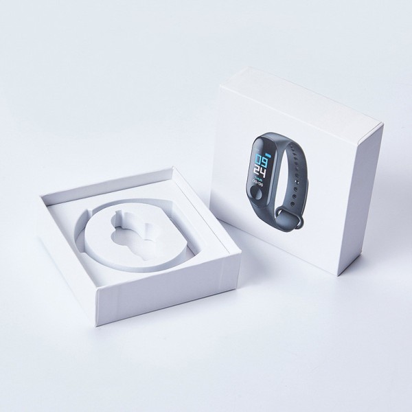 Quality Smart Bracelet Electronics Packaging Box Paperboard Recycled Materials CMYK for sale