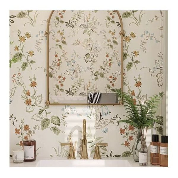 Quality Vinyl Flower Peel And Stick Wallpaper 0.6m Floral Adhesive Contact Paper for sale