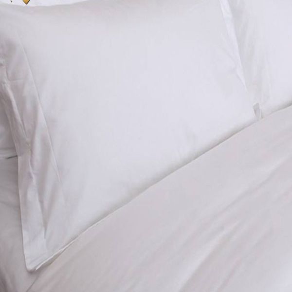 Quality Luxury White Hotel Fitted Sheets Hotel Style Bed Sheets With Woven Technics for sale