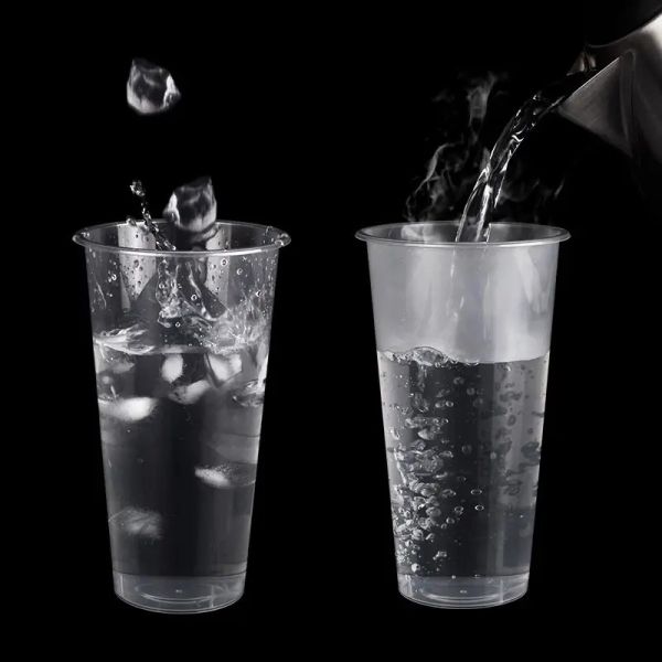 Quality 350ml Round Polypropylene Plastic Cups 7.5cmx8.5cm for sale