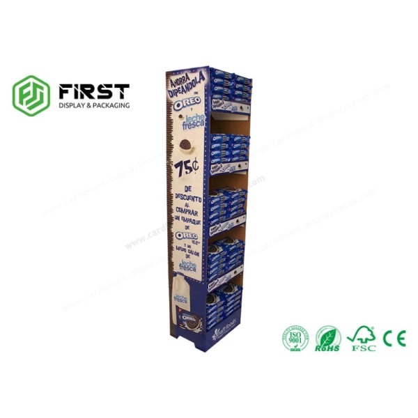 Quality Snack Corrugated Cardboard Displays Racks , Cardboard Pop Up Display For Chocolates for sale