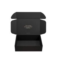 Quality Black Cardboard Product Boxes Retail Shipping Boxes With Sliver Foil Stamping for sale