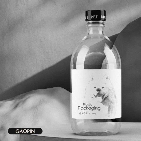 Quality 300ml Plastic Empty Mouthwash Bottle Medicine Conditioner 66.46mm Width for sale