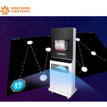Quality 5000lm Mobile Interactive Floor Projector 1920*1200 For Business Street for sale
