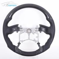 China Round Hilux Toyota Custom Steering Wheel Carbon Fiber Black Leather factory