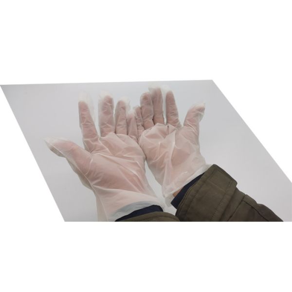 Quality Ivory White Compostable Food Prep Gloves ASTM D6400 For Food Handling for sale
