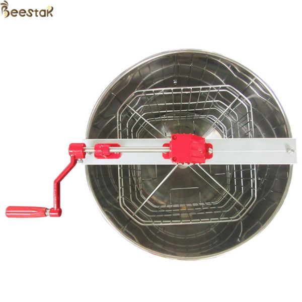Quality 4 Frame Manual Stainless Steel Honey Extractor for Beekeeping Honey Processing Machine for sale