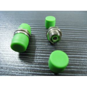 Quality FC APC SM Simplex Fiber Optic Adapter Green Single D Plastic Type for sale