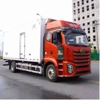Quality FAW 10 Ton Reefer Truck Cold Room Van Truck For Vegetable And Fruit for sale