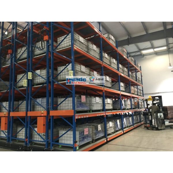 Quality Industrial Electric Mobile Racking System With Motorized Chassis Heavy Duty for sale