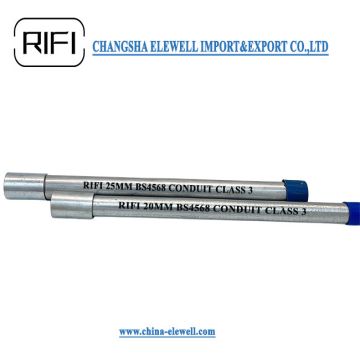 Quality 25mm GI Conduit Pipe Gi Electrical Conduit Class 3 Class 4 ISO Certificate for sale