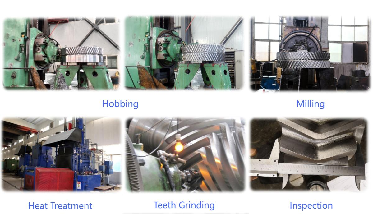 AISI 4340 Steel Cylindrical Gear Type Herringbone Gears Gear Milling 1