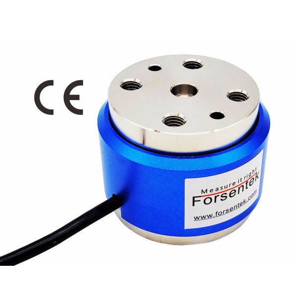 Quality Miniature Flange Style Reaction Torque Transducer 0-885 lbf-in Static Torque for sale