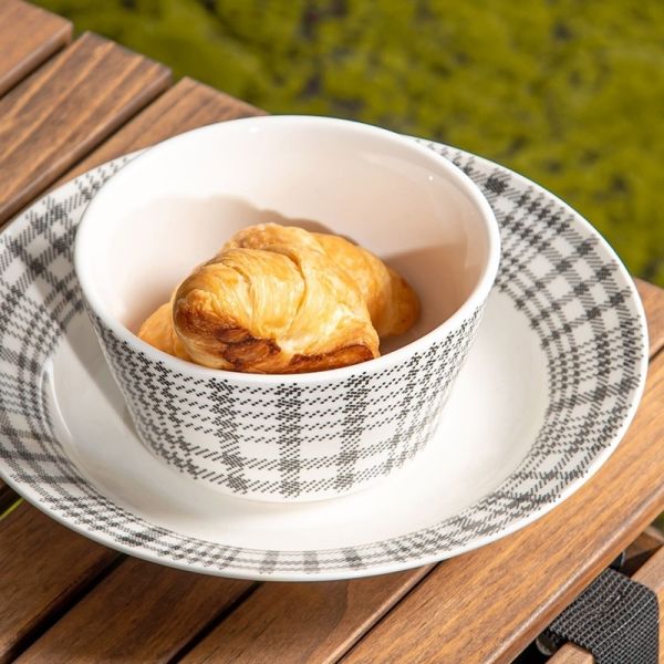 Quality Sustainable Fabric Pattern Dinnerware Set In Modern Nordic Style For Luxury for sale