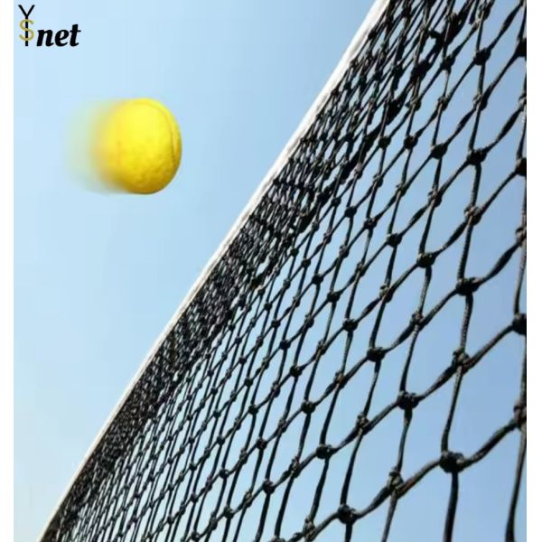 Quality Black Tennis Practice Net Durable Outdoor Badminton Nets 4.5*4.5cm for sale