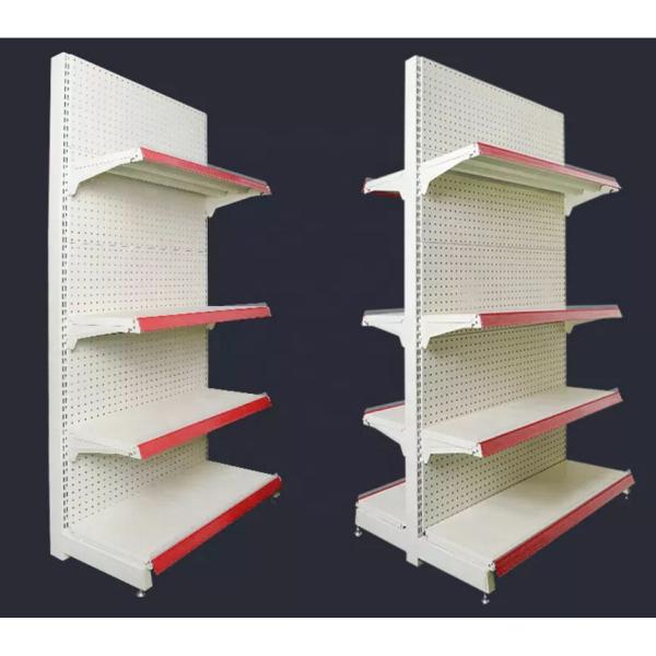 Quality Beverage Display Racks Stand Canteen Convenience Store Single Sided Gondola for sale